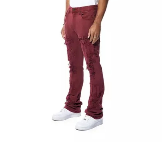 Grindhouse | Jeans | Mens Flared Stacked Ripped Flare Jeans Grindhouse ...